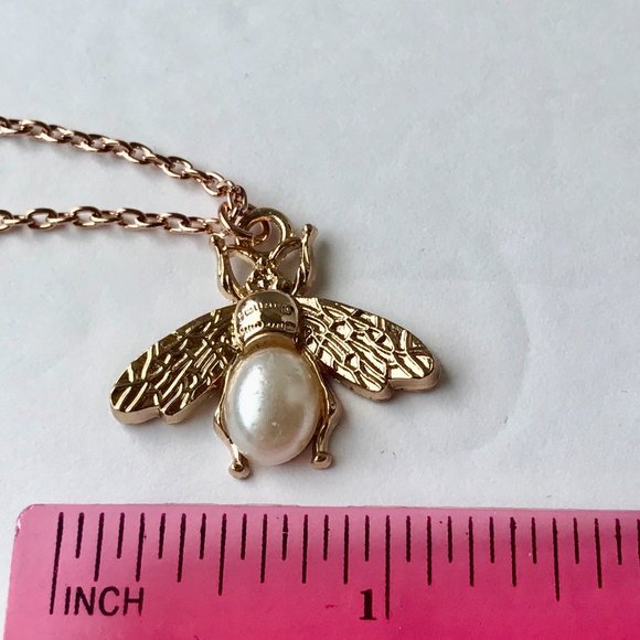 Jewelry | Rose Gold Bumble Bee Pendant Necklace 24 Insect | Poshmark